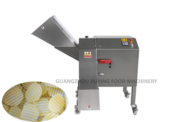 380v Sus 304 Vegetable Processing Equipment Potato Wave Slice Cutting