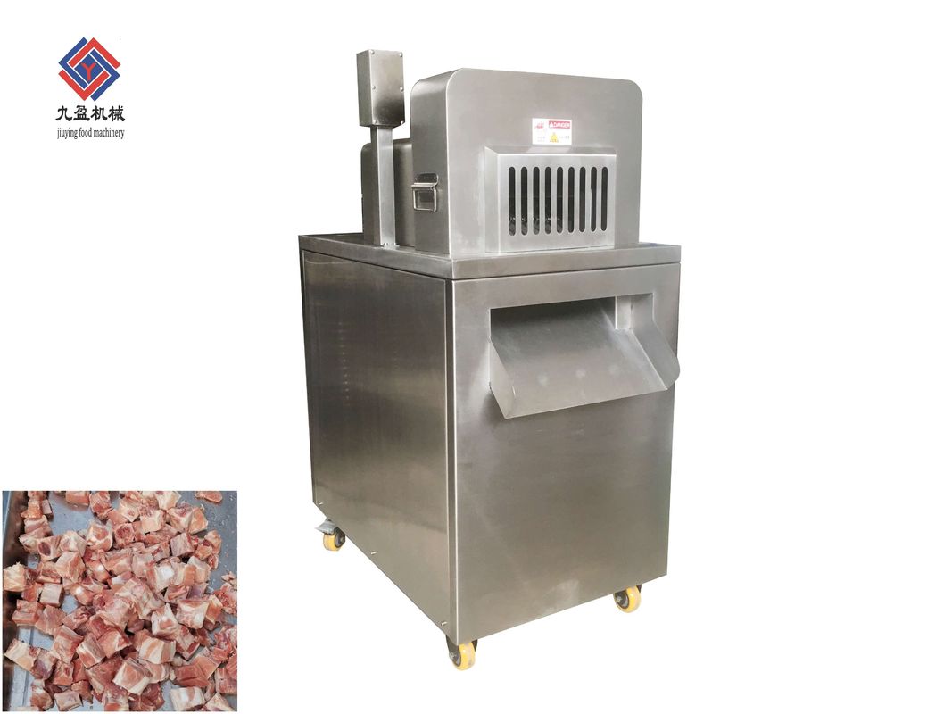Beef Pork Lamb Cube Dicer Machine / Frozen Meat Cutter High Speed 500 ...