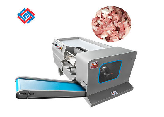 Frozen Chicken Meat Dicer Machine With Conveyor Belt Automation Beef ...