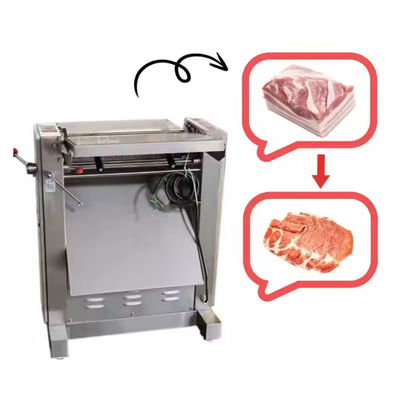 Automatic Meat Slicing Machine Long Slice Pork Skin Slicer Peeling Beef ...