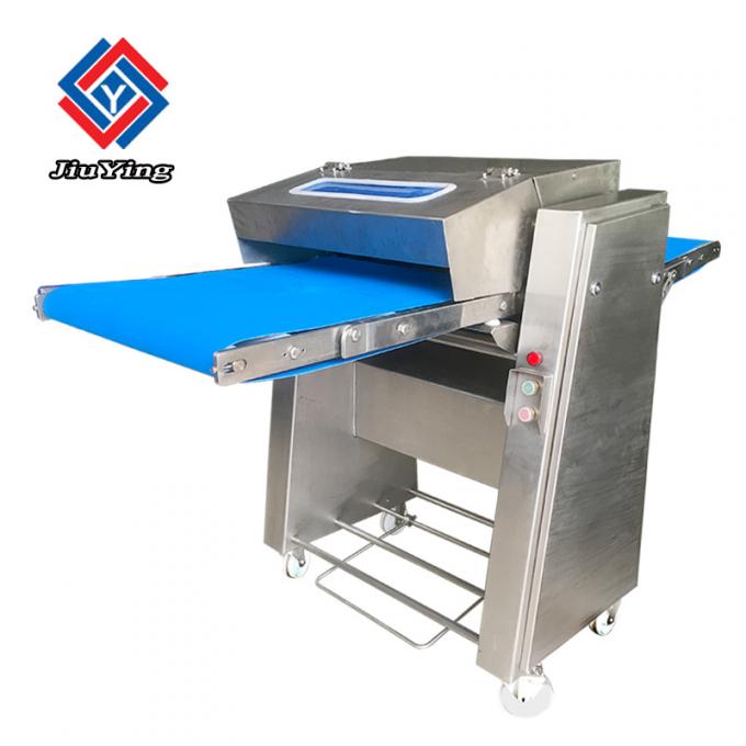 Fully Automatic Pork Skin Remove Cutting Machine / Pig Meat Peeling Machine