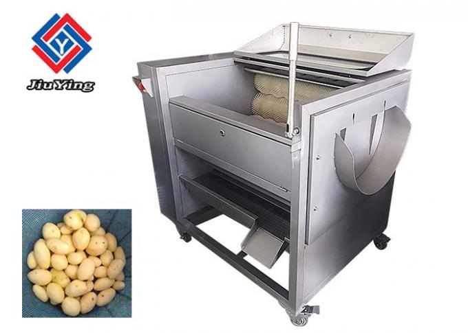 Easy To Operate Vegetable Fruit Washing Machine For Melon Potato Radish ...