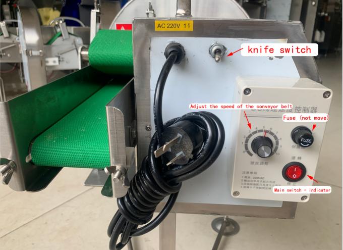 0.375KW Green Onion Chili Pepper Scallion Celery Cutting Machine