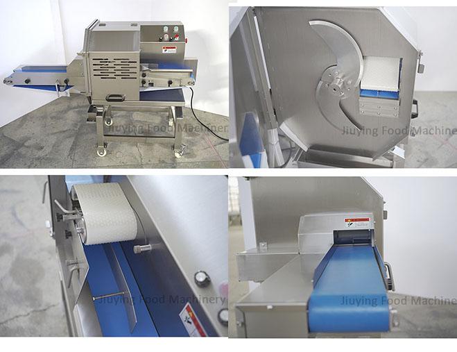 145mm Feeding Inlet Width Conveyor Cutting Machine For Cooked And ...